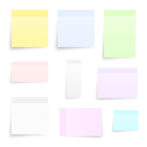 Cute memo note template do not forget sticky Vector Image