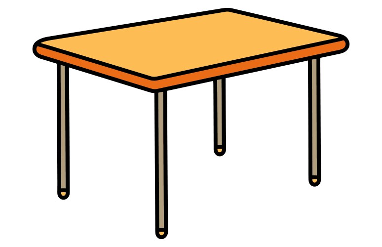 Wooden table isolated Royalty Free Vector Image