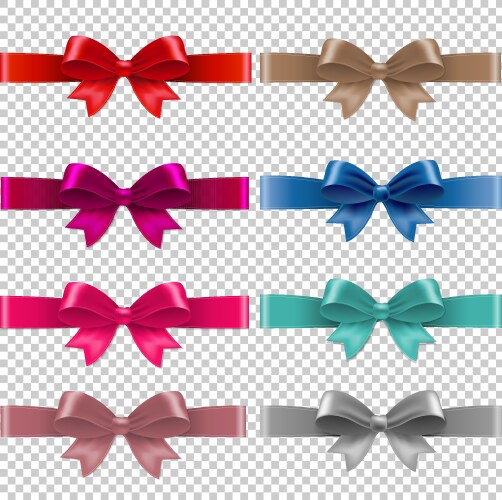 Red background with bow Royalty Free Vector Image