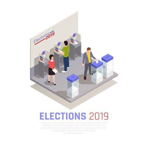 Elections infographic 10 option ui design voting Vector Image