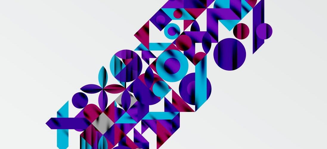 Geometric neo patterns abstract background Vector Image