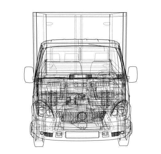 Car Blueprint Wireframe Vector Images (over 1,600)