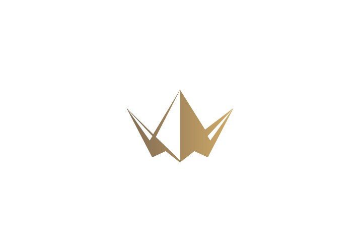 Creative crown shape logo symbol icon Royalty Free Vector