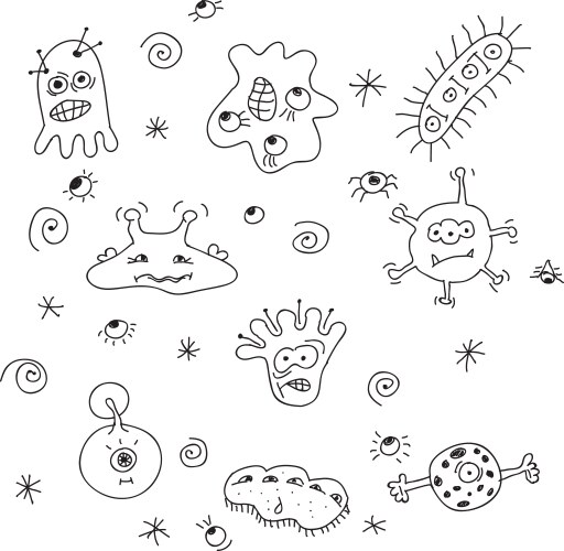 Bacteria Drawing Vector Images (over 7,500)