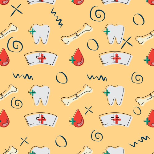 Medical icon pattern background Royalty Free Vector Image