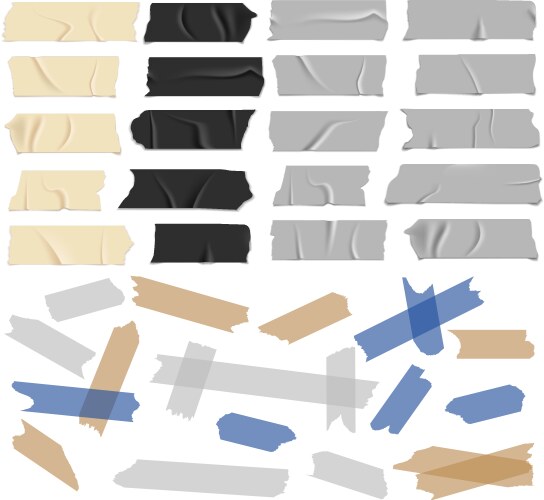 Masking tape alphabet Royalty Free Vector Image