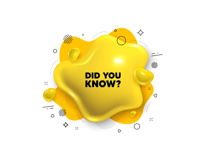 Did you know tag special offer question sign Vector Image