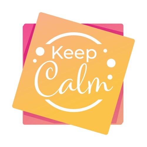 Keep calm its spring Royalty Free Vector Image