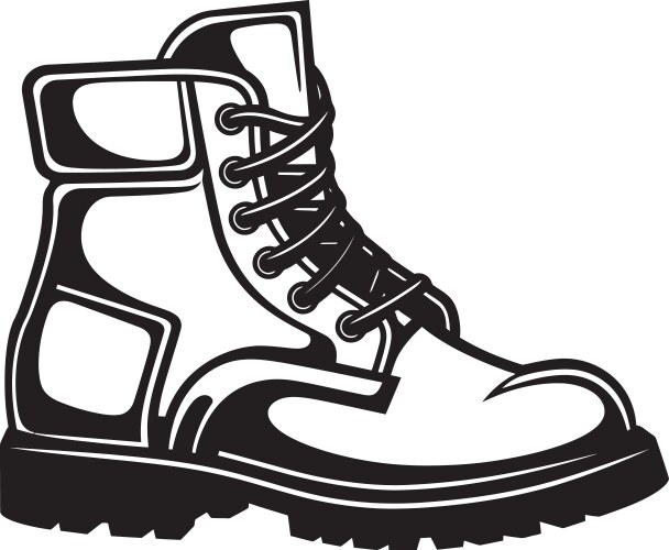 Mission ready utility boots iconic tactical Vector Image