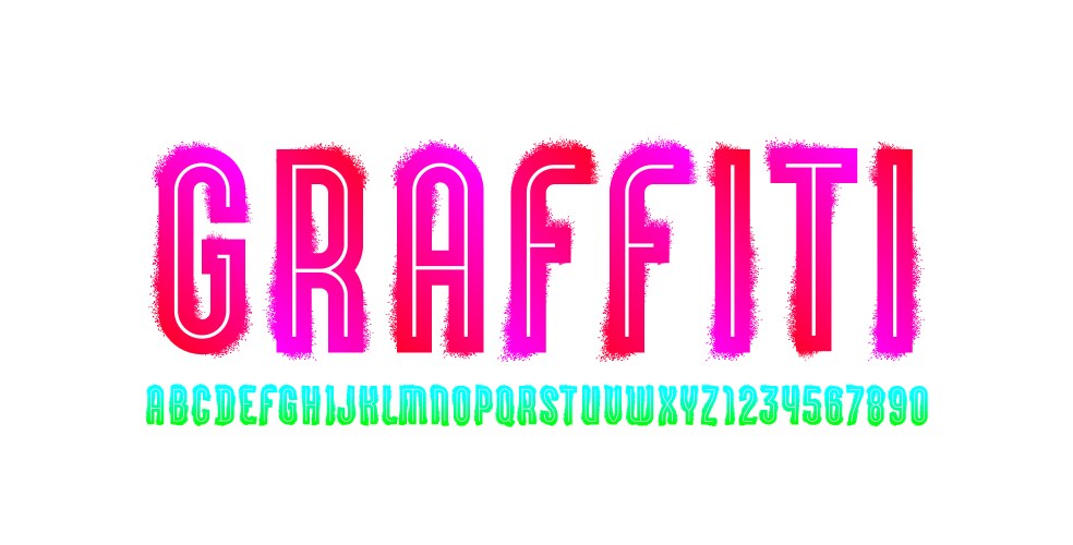 Graffiti Numbers Vector Images (over 4,400)