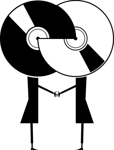 Cartoon Records Vinyl Vector Images (over 1,700)