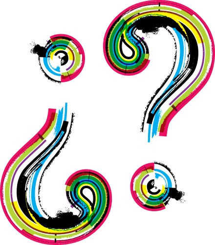 Colorful Question Mark Vector Images (over 9,100)