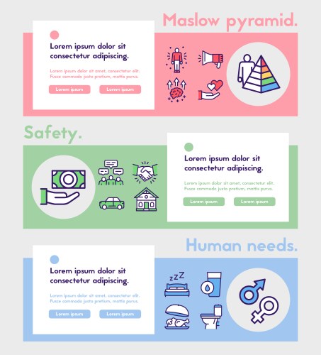 Human needs new Royalty Free Vector Image - VectorStock