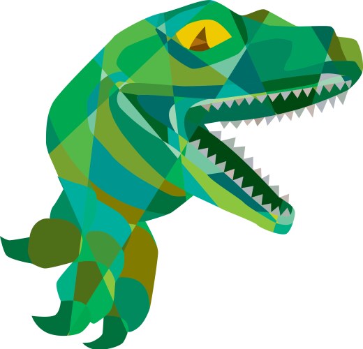 Velociraptor raptor skull Royalty Free Vector Image