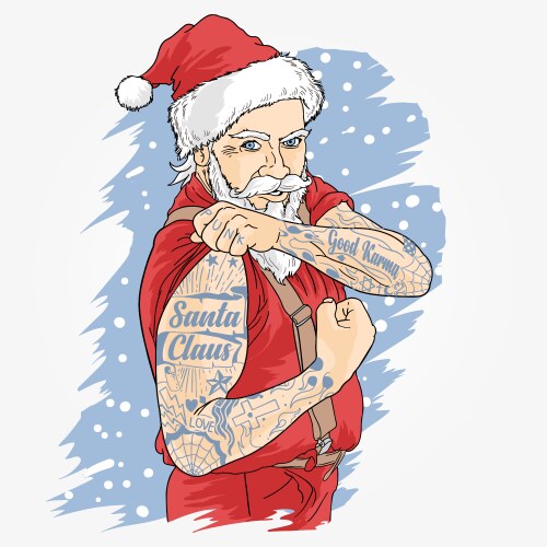 Santa Claus Tattoo Vector Images (over 860)