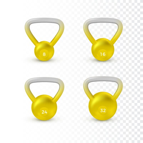 Realistic detailed 3d calibration weight Vector Image