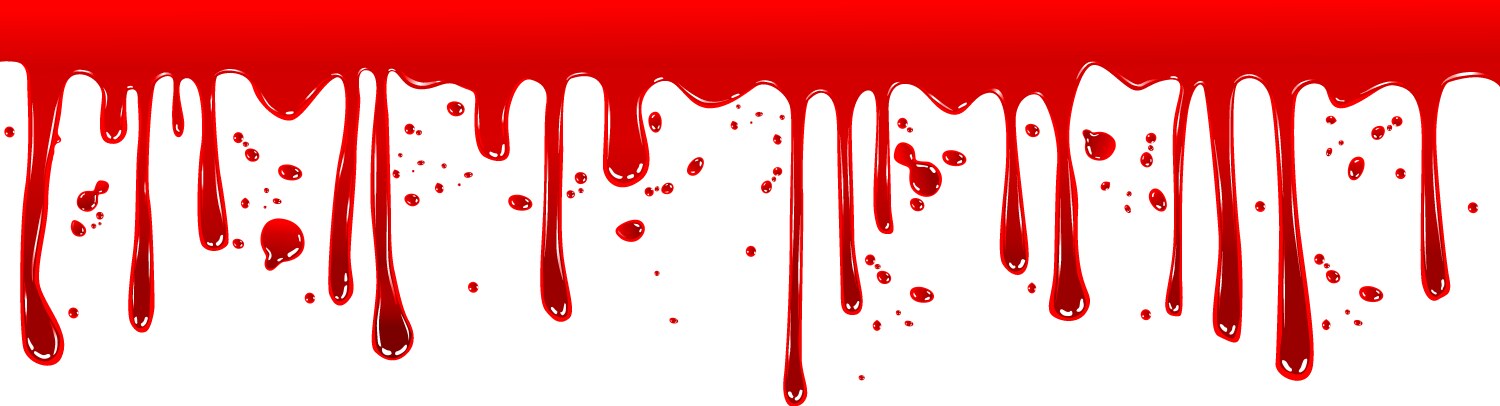 Seamless dripping blood halloween red bleed stain Vector Image