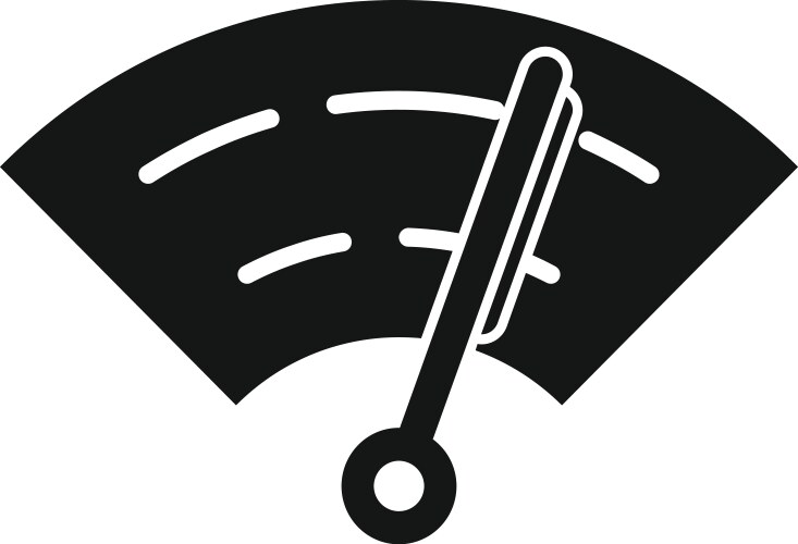 Black and white speedometer icon Royalty Free Vector Image