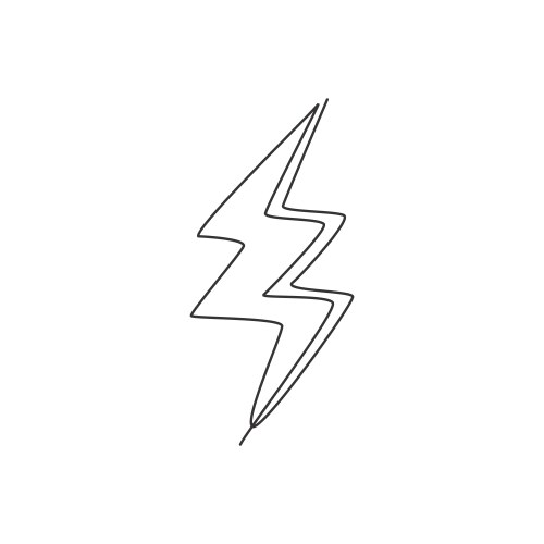 Lightning thunder electricity storm light energy Vector Image