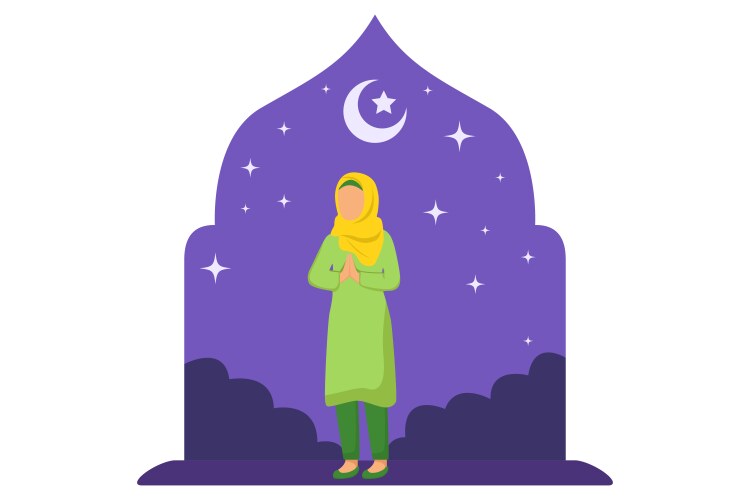 Ramadan flat design Royalty Free Vector Image - VectorStock