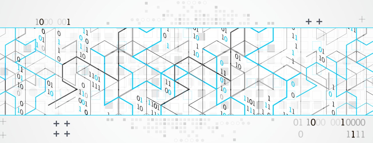 Abstract horizontal technology background Vector Image