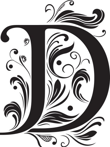 Stylish Font Letter D Vector Images (over 4,300)