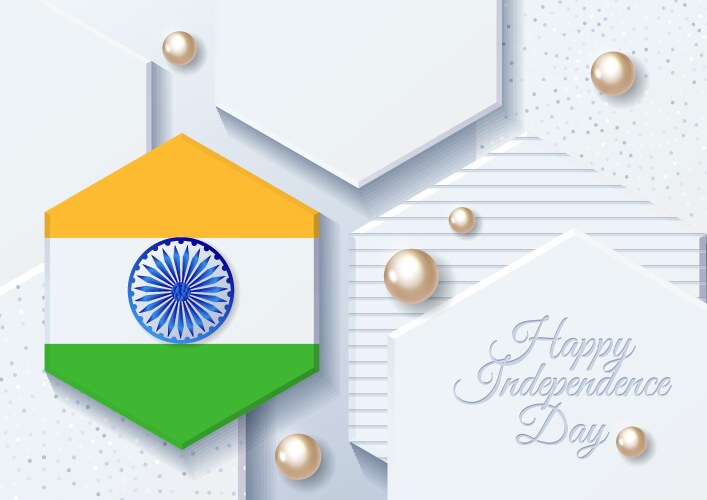 Banner design of 15th august independence day Vector Image