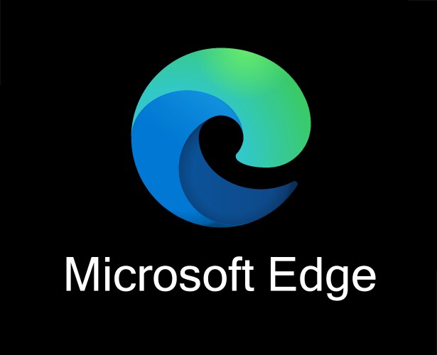 Microsoft edge browser brand logo symbol with name – Royalty-Free ...