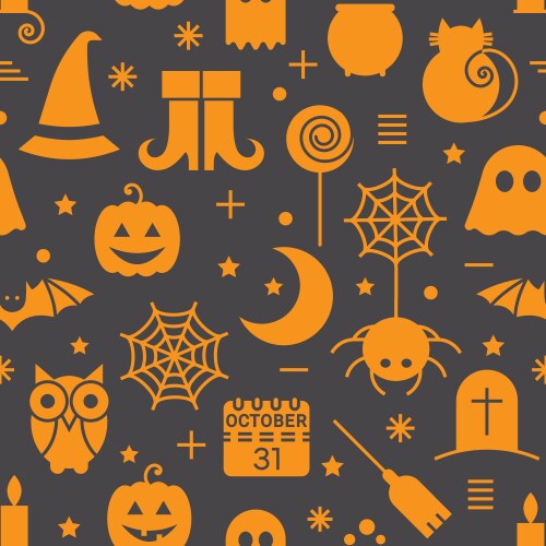 Halloween pattern Royalty Free Vector Image - VectorStock