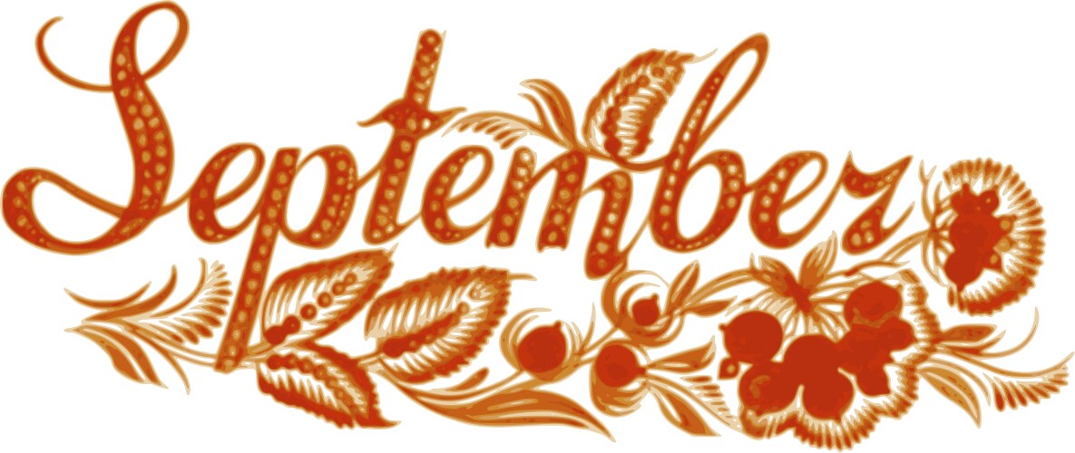 Hello september card Royalty Free Vector Image