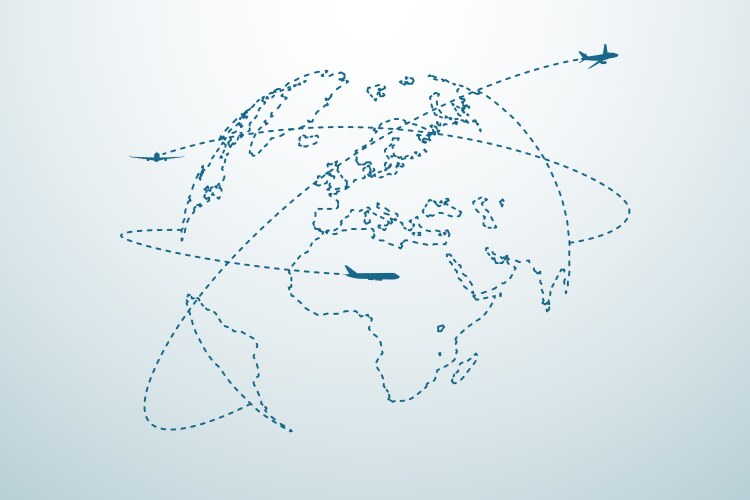 Airplane Dots Vector Images (over 3,500)
