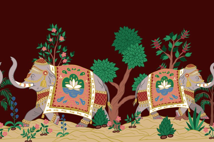 Elephant Border Vector Images (over 1,400)