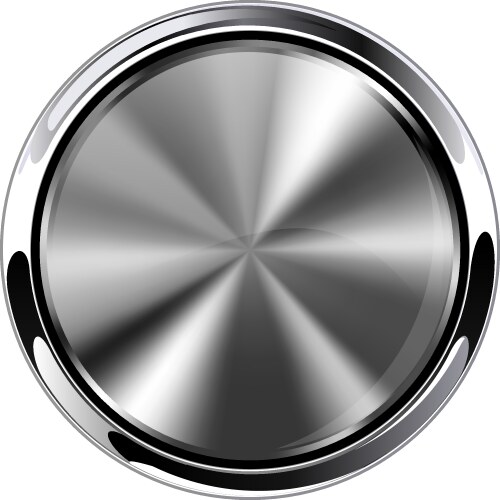 Metal button Royalty Free Vector Image - VectorStock