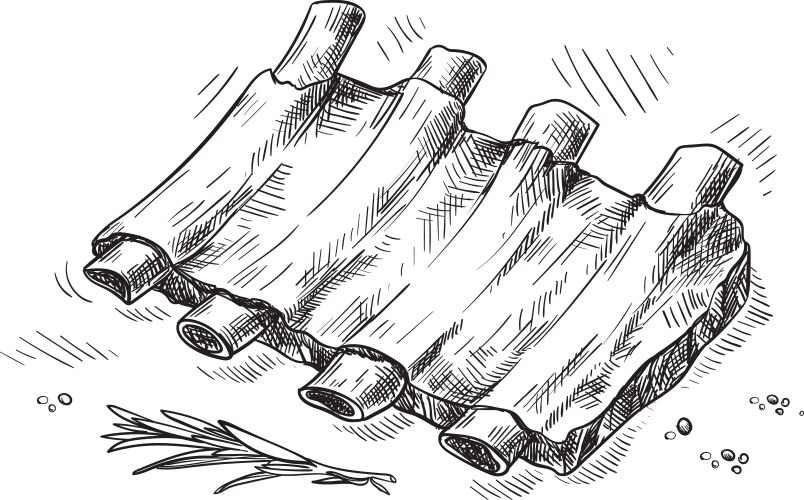 Pork Ribs Vector Images (over 5,500)