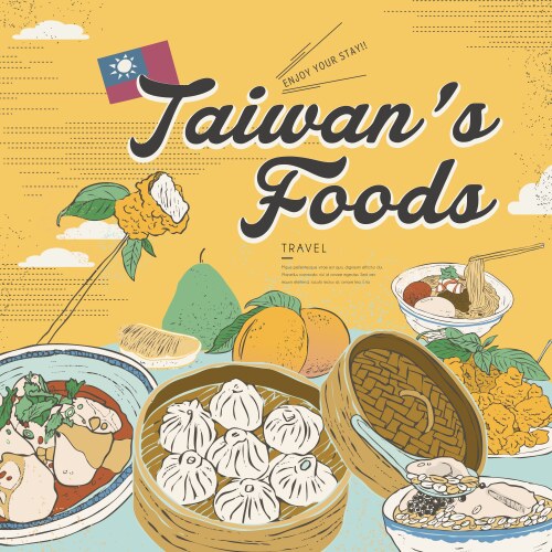 Taiwanese food Vector Images & Graphics for Commercial Use | VectorStock
