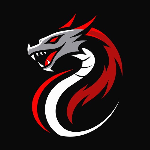 Dragon logo Royalty Free Vector Image - VectorStock