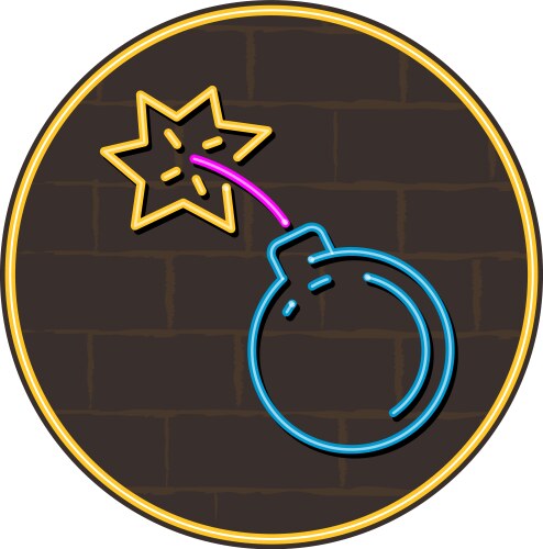 Bomb Neon Vector Images (over 2,200)