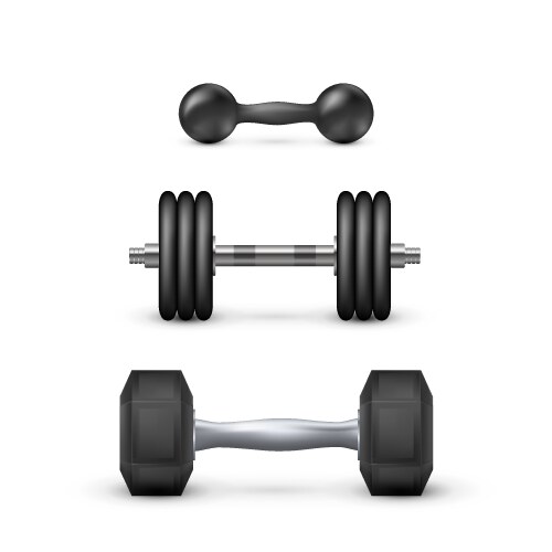 Equipment dumbbell cartoon Royalty Free Vector Image