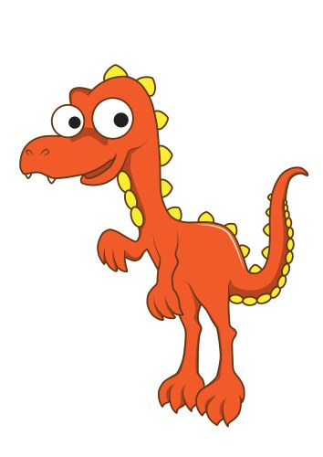 Cute cartoon t rex dinosaur Royalty Free Vector Image