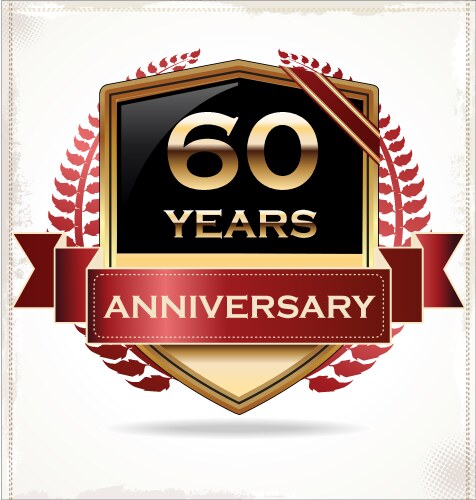 Golden frame label with crown Royalty Free Vector Image