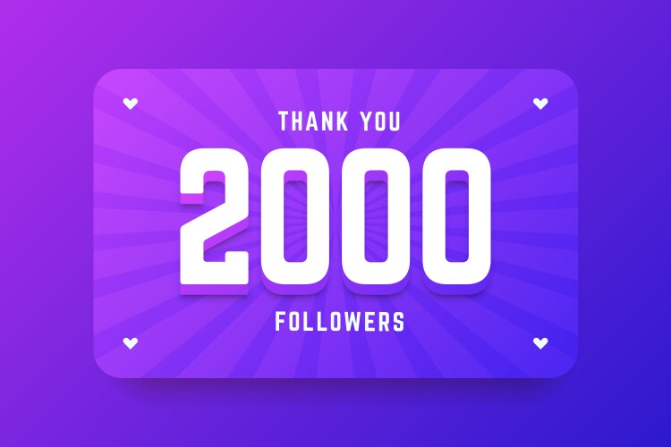 50000 followers Royalty Free Vector Image - VectorStock