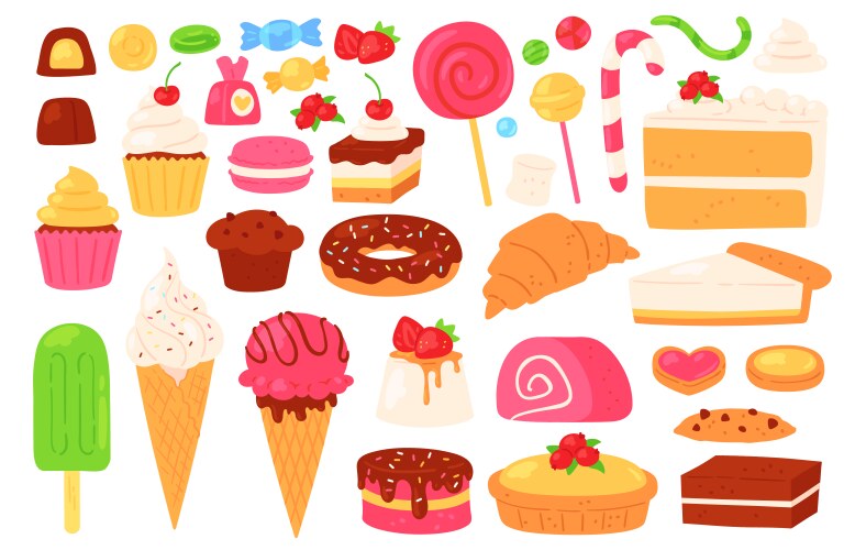 Cartoon Sweets Vector Images (over 530,000)
