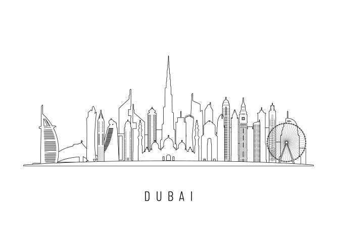 Uae Skyline Vector Images (over 1,700)