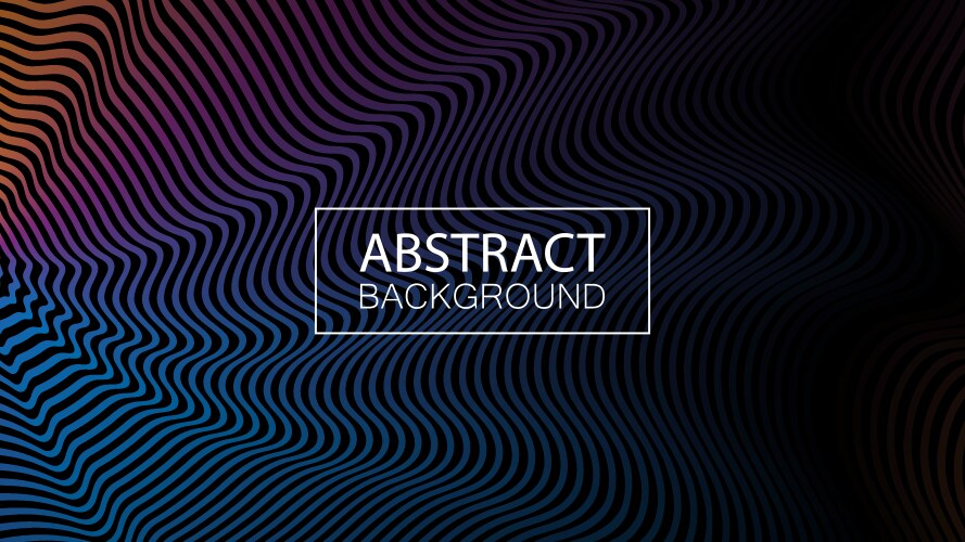 Rectangular frame on dynamic colorful background Vector Image