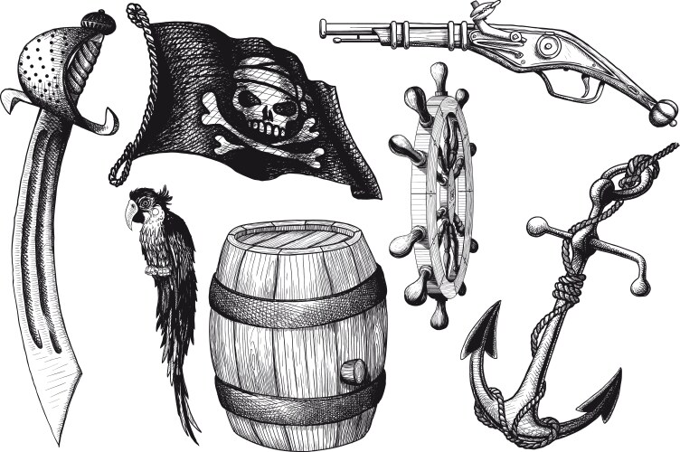 Pirate ship Vector Images & Graphics for Commercial Use | VectorStock