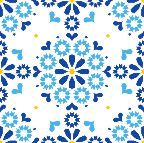 Portugal seamless pattern vintage mediterranean Vector Image