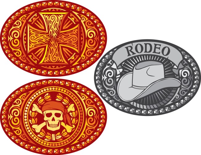 Western Belt Buckle Vector Images (over 140)