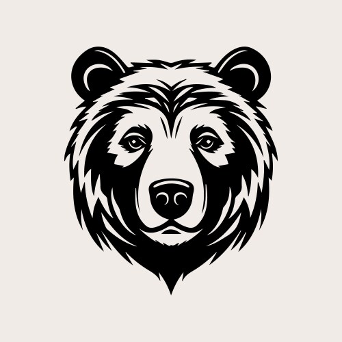 Eagle head one color logo emblem or icon Vector Image