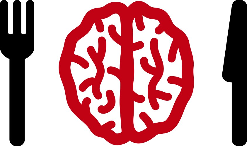 Brain graphic design template isolated Royalty Free Vector