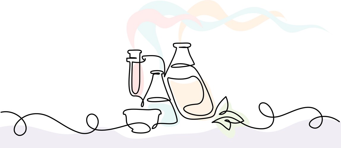 Chemistry and physics laboratory equipment Vector Image